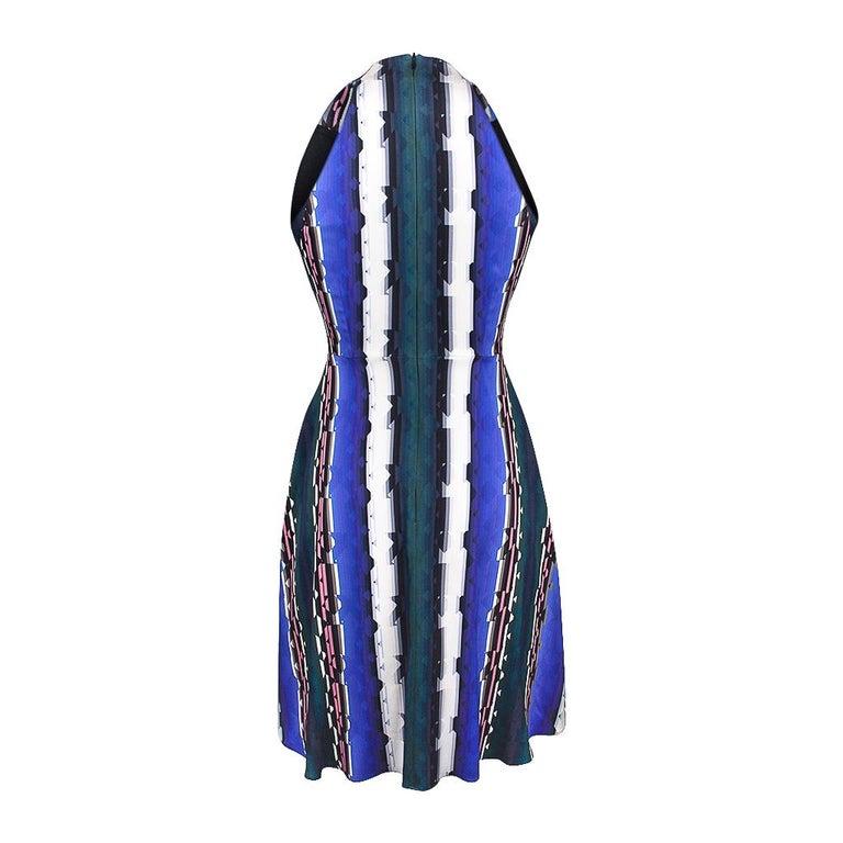 Peter Pilotto Dress Vivid Print Halter Style Beautiful Details 6 New w ...