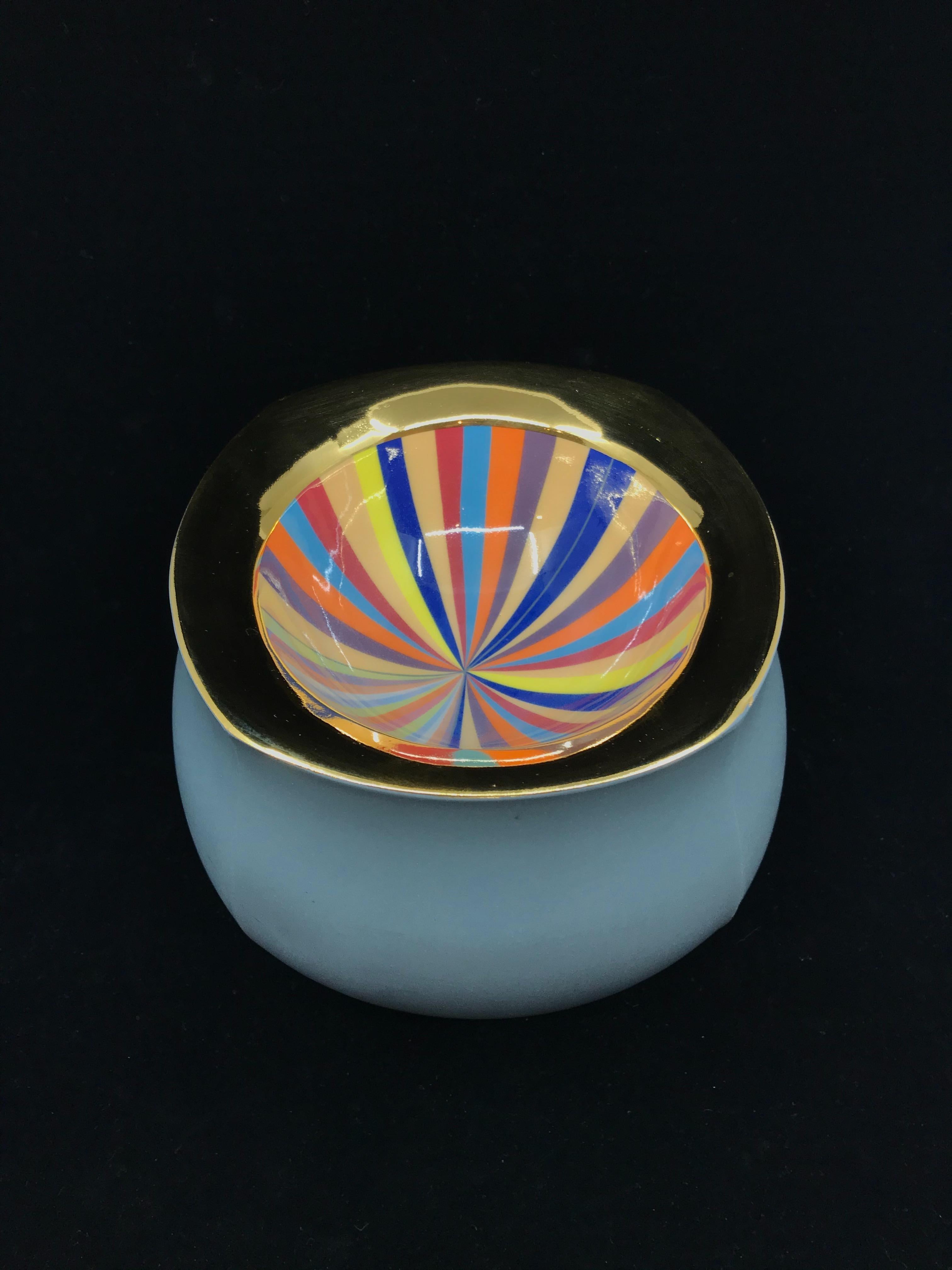 Peter Pincus - Dark Grey Bowl, Contemporary Design, Slip Cast Porcelain ...