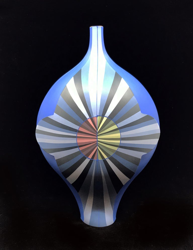 Peter Pincus - "Requiem for a Circle, Blue", Contemporary, Ceramic ...