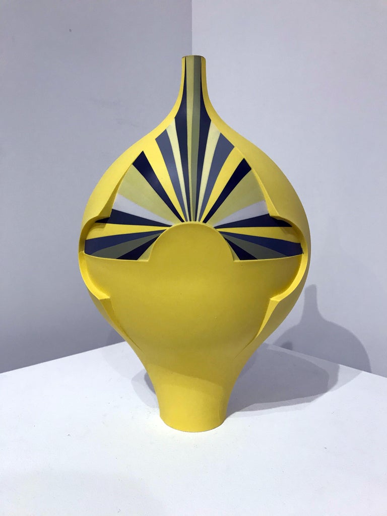 Peter Pincus - "Requiem for a Circle, Yellow", Contemporary, Ceramic ...