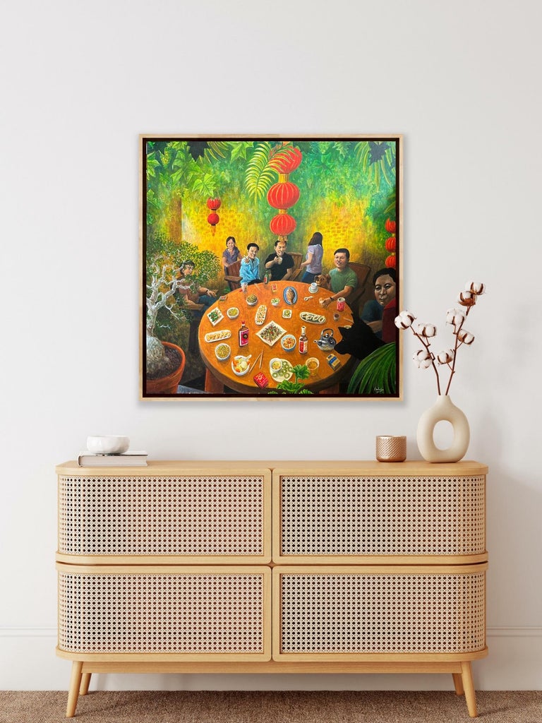Peter Rodulfo - Surrealist Birthday Party Canvas Painting Schenzen ...