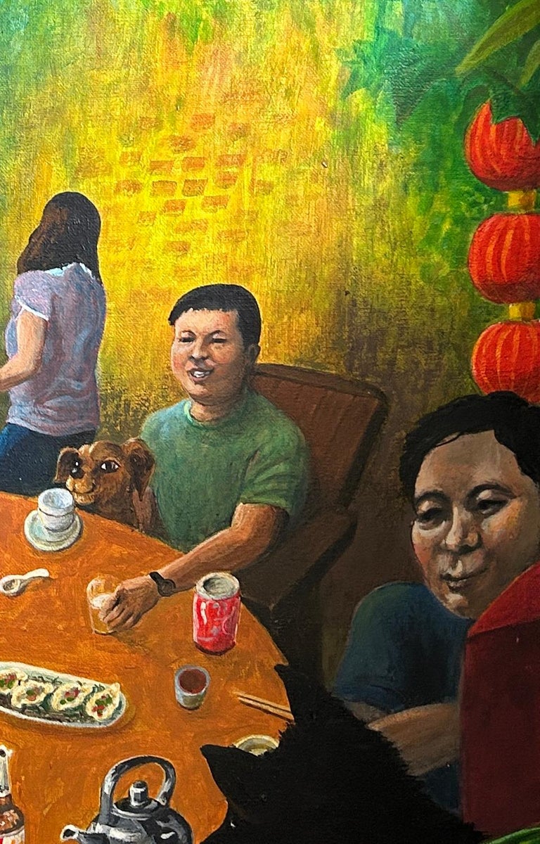 Peter Rodulfo - Surrealist Birthday Party Canvas Painting Schenzen ...