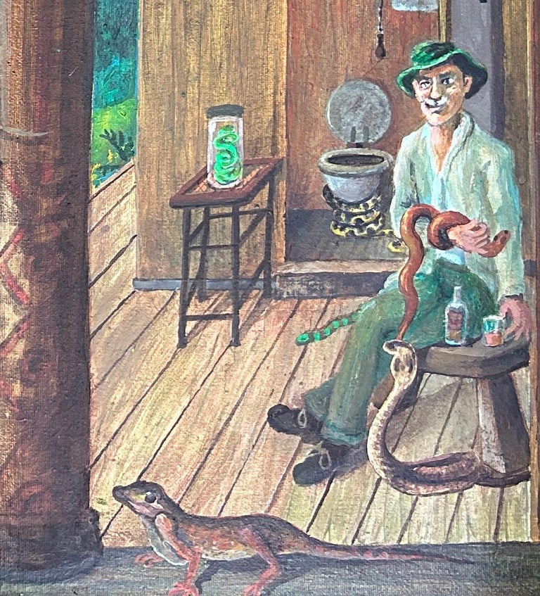 Peter Rodulfo - Surrealist Magical Realism India Jungle Snake Man ...