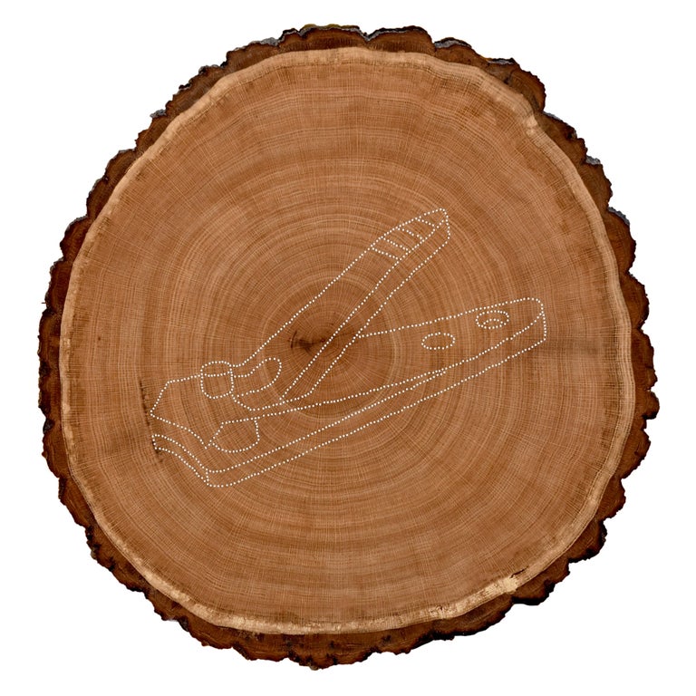 Peter Sandback - Nail Inlay Wall Piece No. 16 oak, nails For Sale at ...