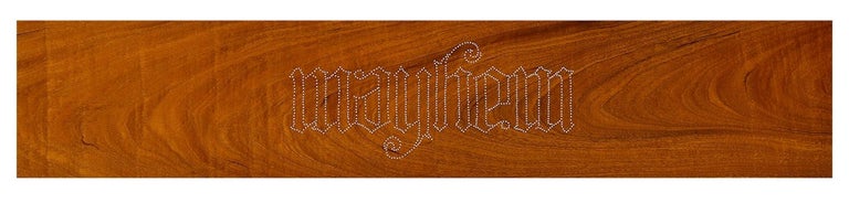 Peter Sandback - Nail Inlay Wall Piece No. 20 (Mayhem) mahogany, nails ...
