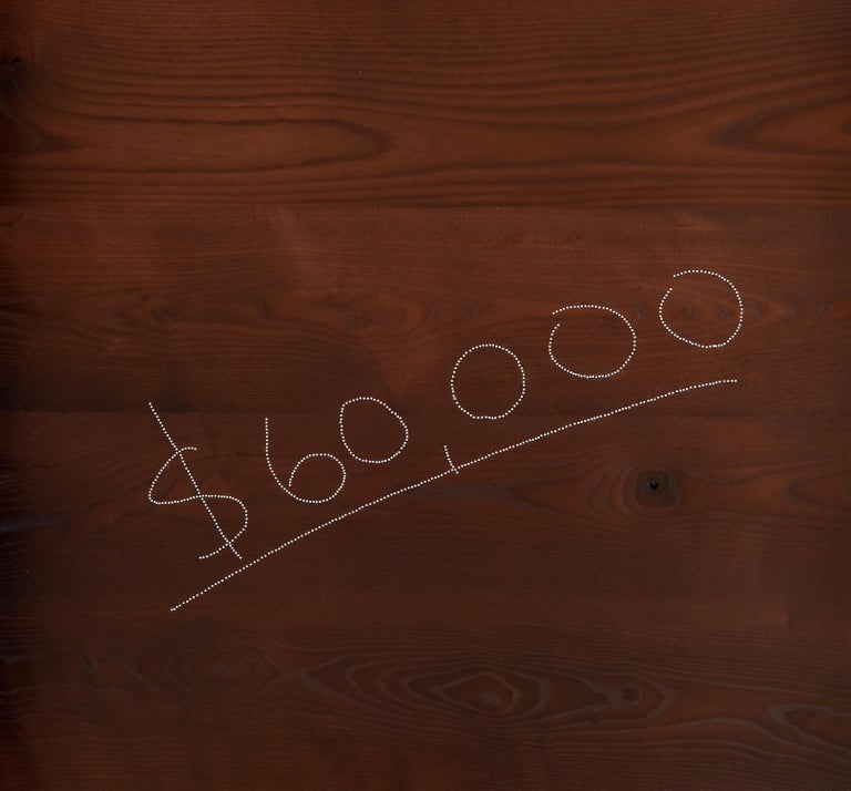 Peter Sandback - Nail Inlay Wall Piece No. 26 (not a penny less) ash ...