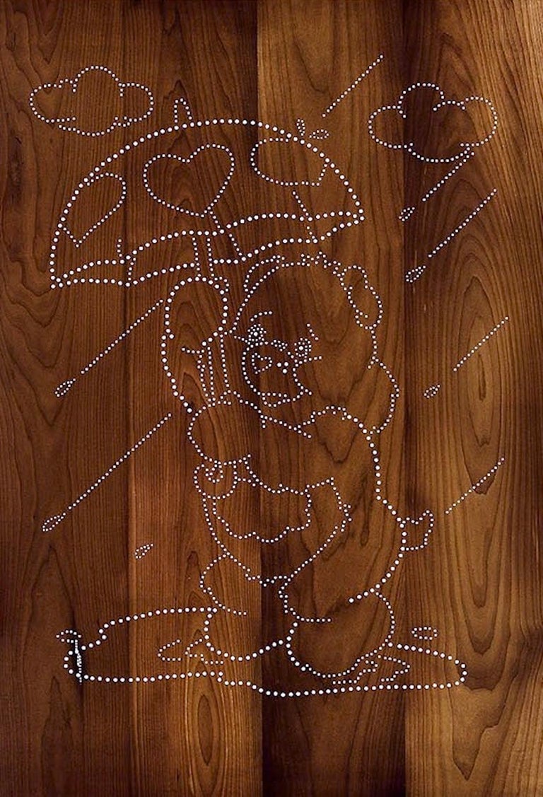 Peter Sandback - Nail Inlay Wall Piece No. 29 (rainy day for care bear ...