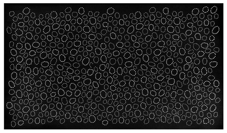 Peter Sandback - Nail Inlay Wall Piece No. 31 dyed maple, nails For ...