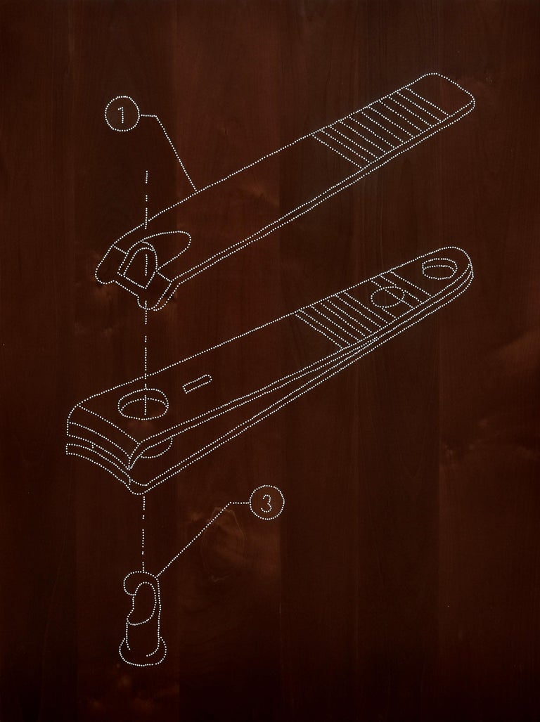 Peter Sandback - Nail Inlay Wall Piece No. 6 (exploded view nail ...