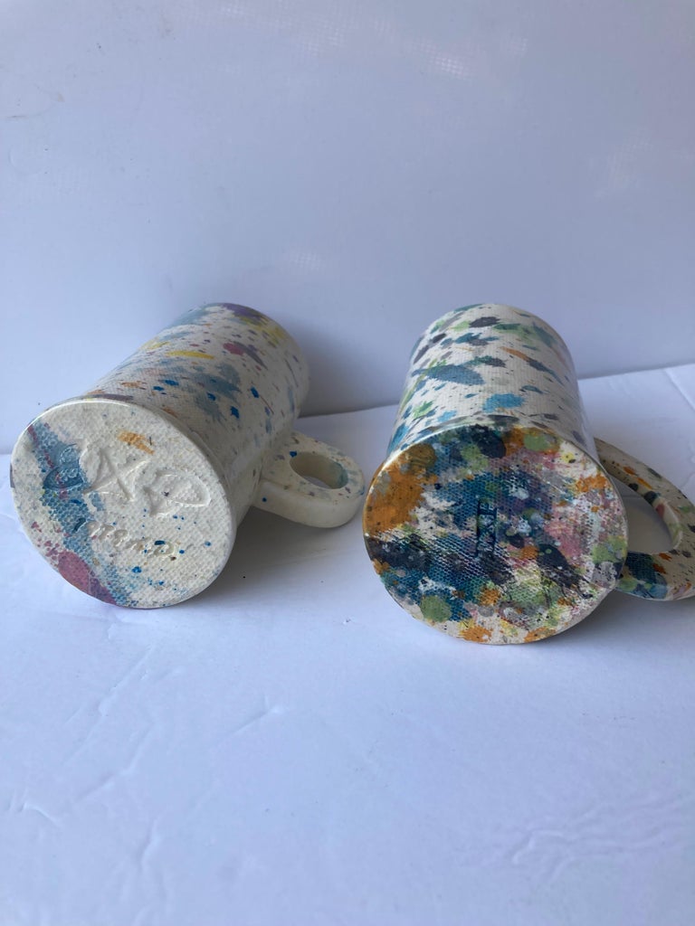 Peter Shire, Abstract Cups, Ceramic /Pottery, Splatter EXP Signature ...