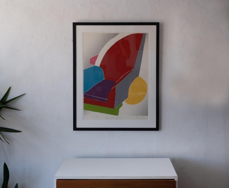 Peter Shire Bel Air Chair Signed Artist Proof Print Memphis Milano For ...