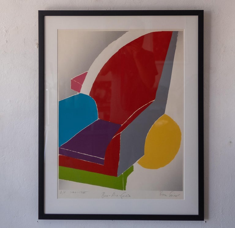 Peter Shire Bel Air Chair Signed Artist Proof Print Memphis Milano For ...