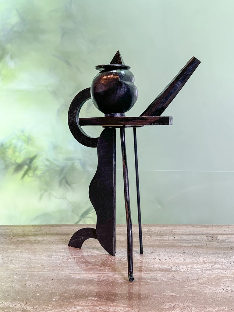 Peter Shire Bronze Teapot, 1982 For Sale at 1stDibs