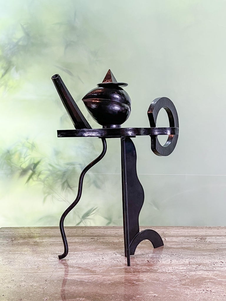 Peter Shire Bronze Teapot, 1982 For Sale at 1stDibs