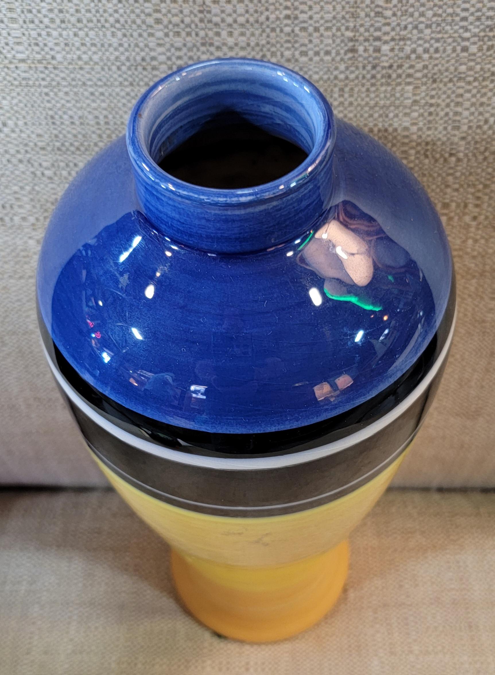 Peter Shire Ceramic Vase at 1stDibs