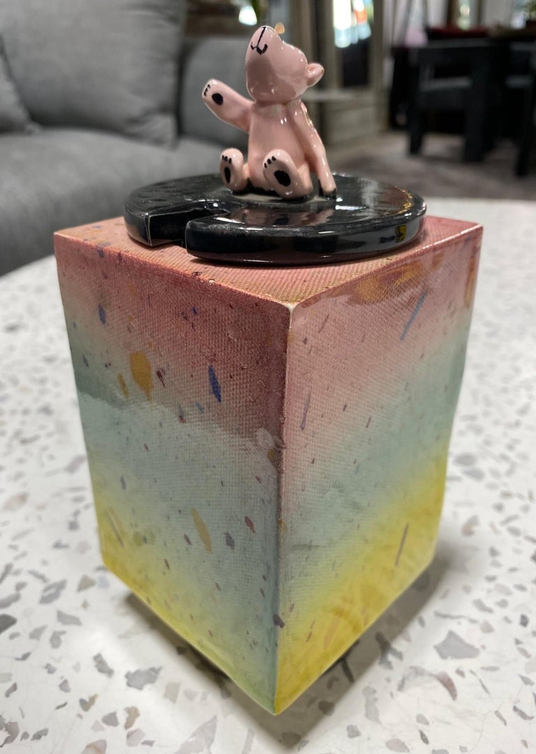 Peter Shire Exp Signed Ceramic California Studio Pottery Glazed Honey ...