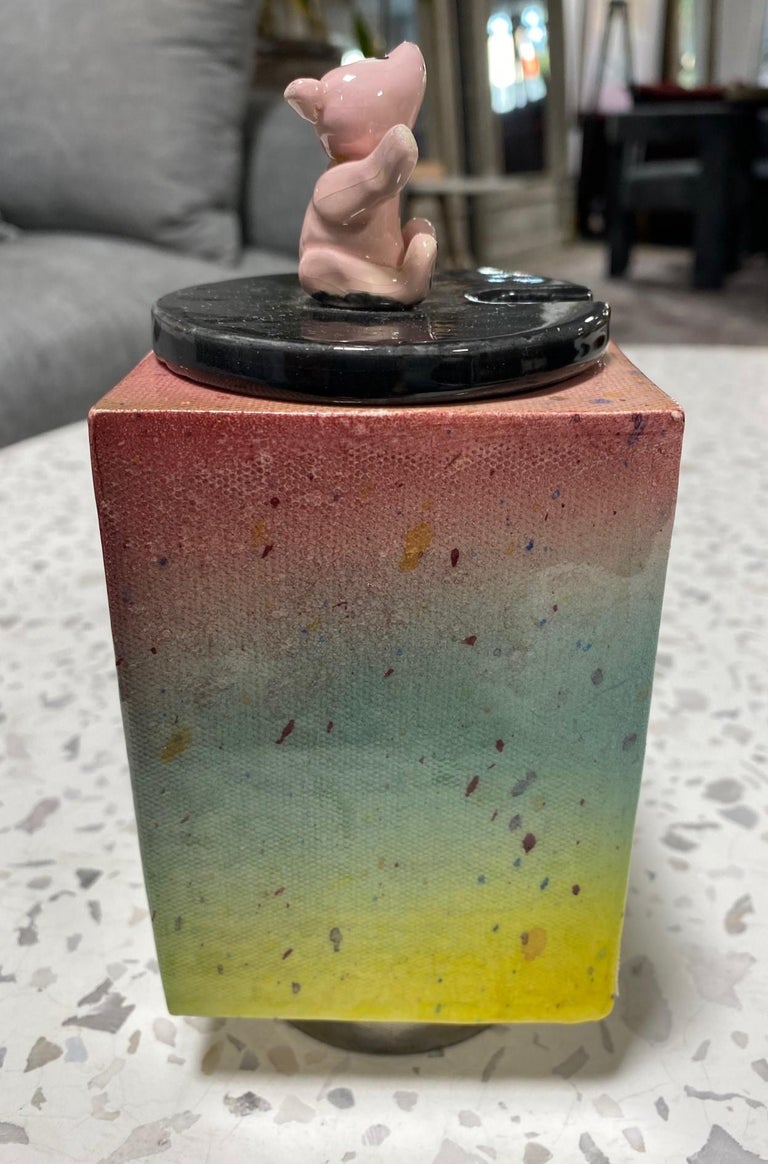 Peter Shire Exp Signed Ceramic California Studio Pottery Glazed Honey ...