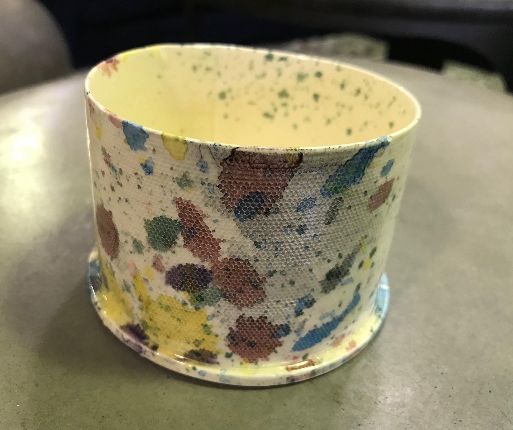 Peter Shire EXP Signed Ceramic Pottery Splatter Mug Cup Sculpture ...