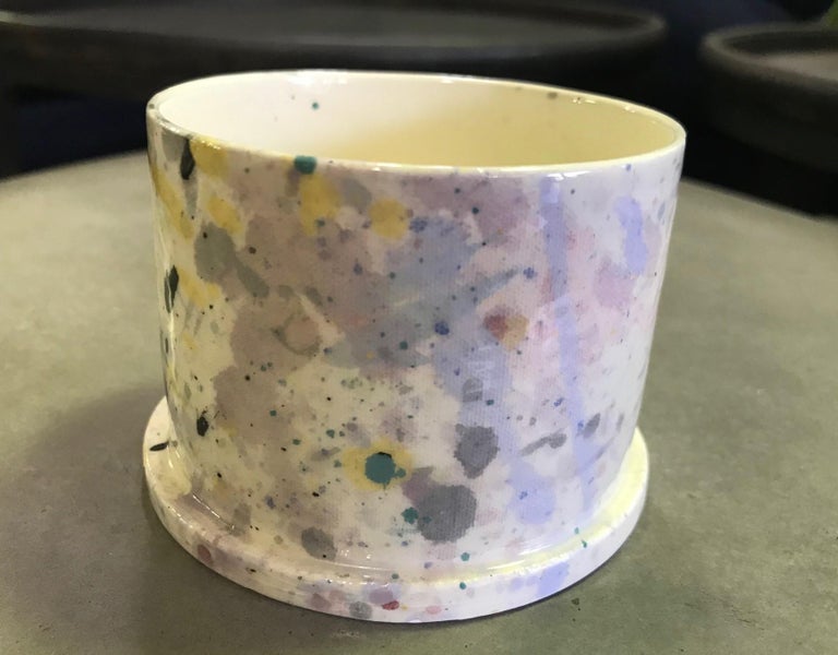 Peter Shire EXP Signed Ceramic Pottery Splatter Mug Cup Sculpture ...