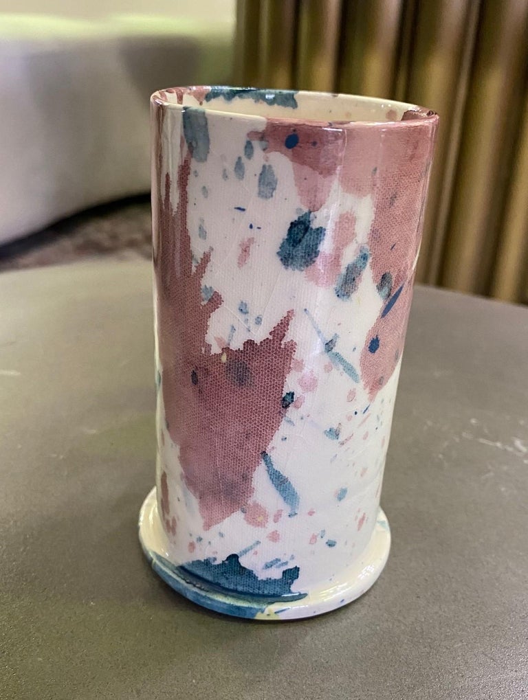Peter Shire Exp Signed Ceramic Pottery Splatter Tall Mug Sculpture ...