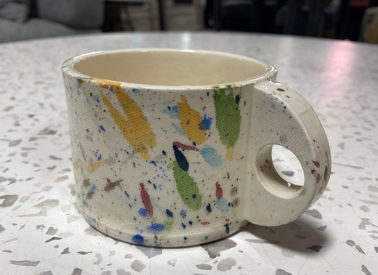 Peter Shire Exp Signed Post Modern Ceramic California Pottery Splatter ...