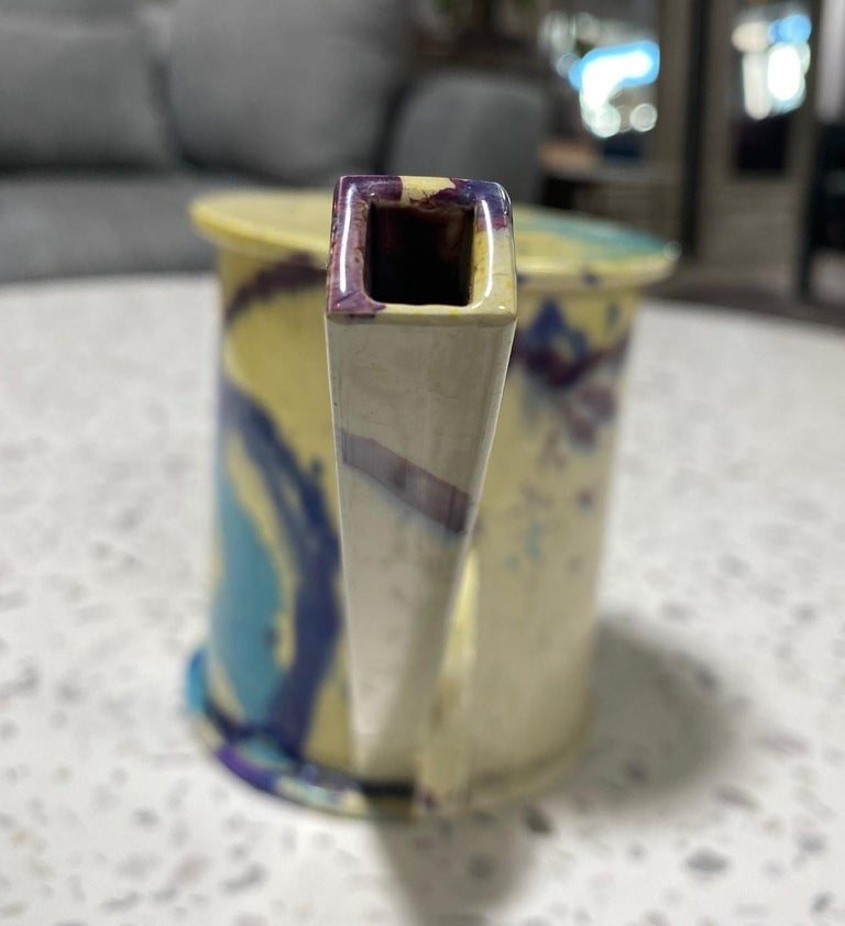 Peter Shire EXP Signed Rare Early Ceramic Pottery Splatter Teapot ...