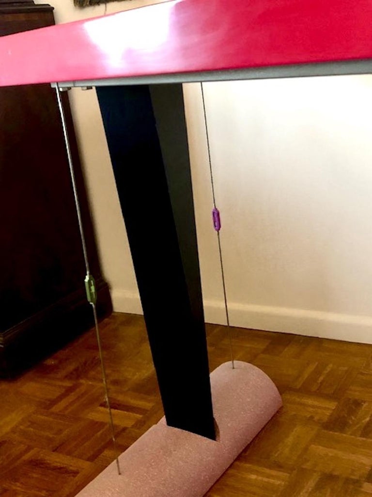 Peter Shire Prototype Brazilia Table, Shire Studio, Memphis Group, Red ...