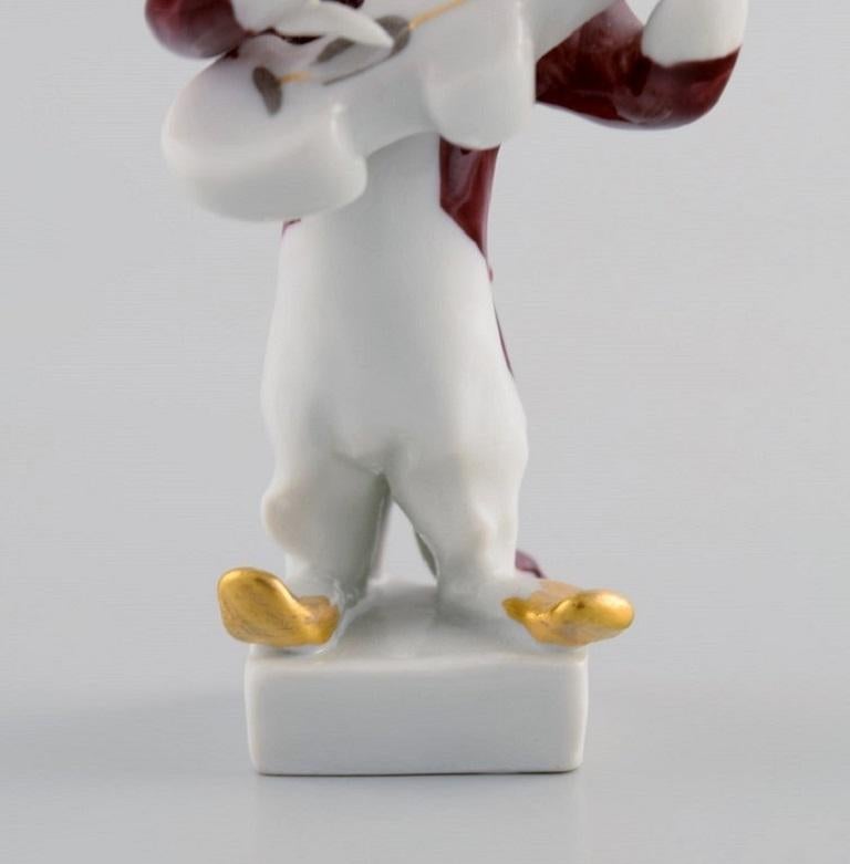 Peter Strang for Meissen, Figure in Hand-Painted Porcelain, Bassist For ...