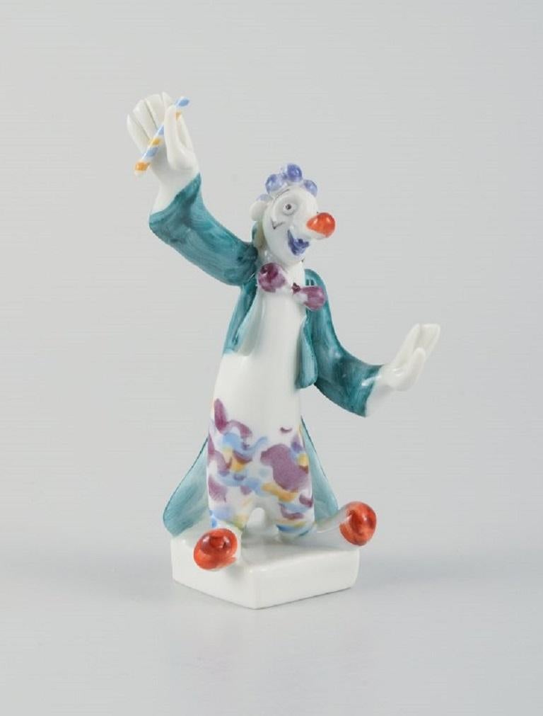 Peter Strang for Meissen, Figure in Hand-Painted Porcelain, Conductor ...