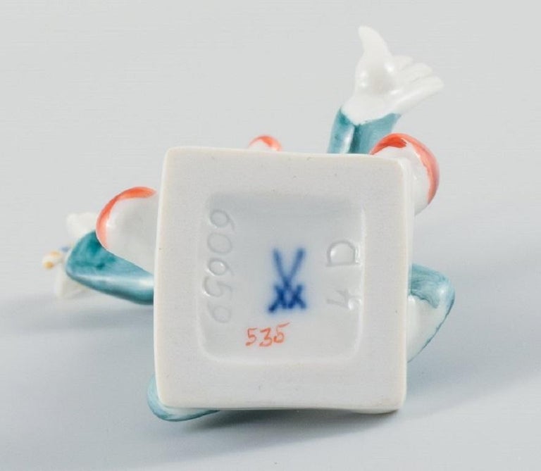 Peter Strang for Meissen, Figure in Hand-Painted Porcelain, Conductor ...