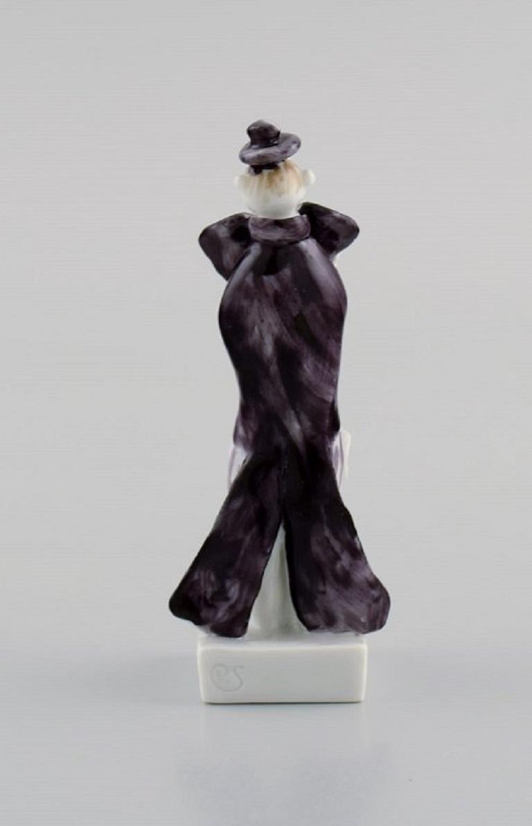 Peter Strang for Meissen, Figure in Hand-Painted Porcelain, Saxophonist ...