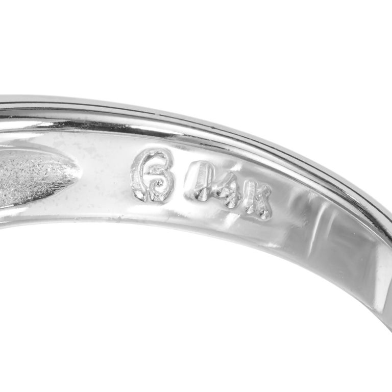 Peter Suchy .47 Carat Diamond White Gold Gypsy Style Ring For Sale at ...
