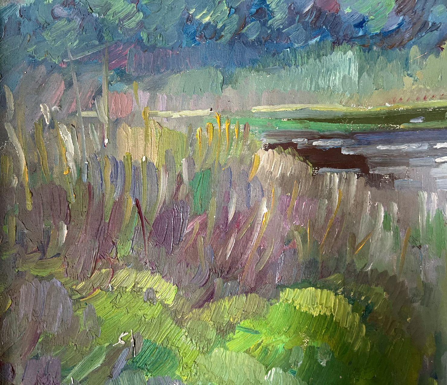 Peter Tovpev - Swamp, Original oil Painting, Ready to Hang For Sale at ...