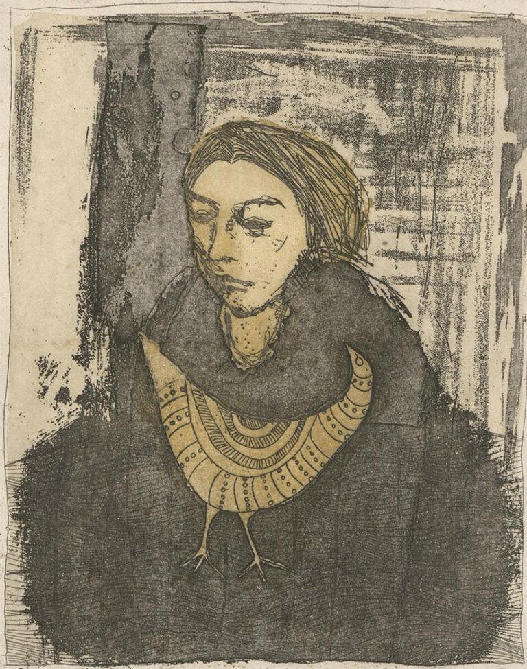 Peter Van Der Westhuizen - Peter Van Der Westhuizen (1931-2008) - Signed 1988 Etching, Lady in ...