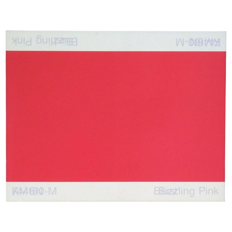 Peter Wegner Painting, 2002, Blushing Pink/Sizzling Pink For Sale at ...