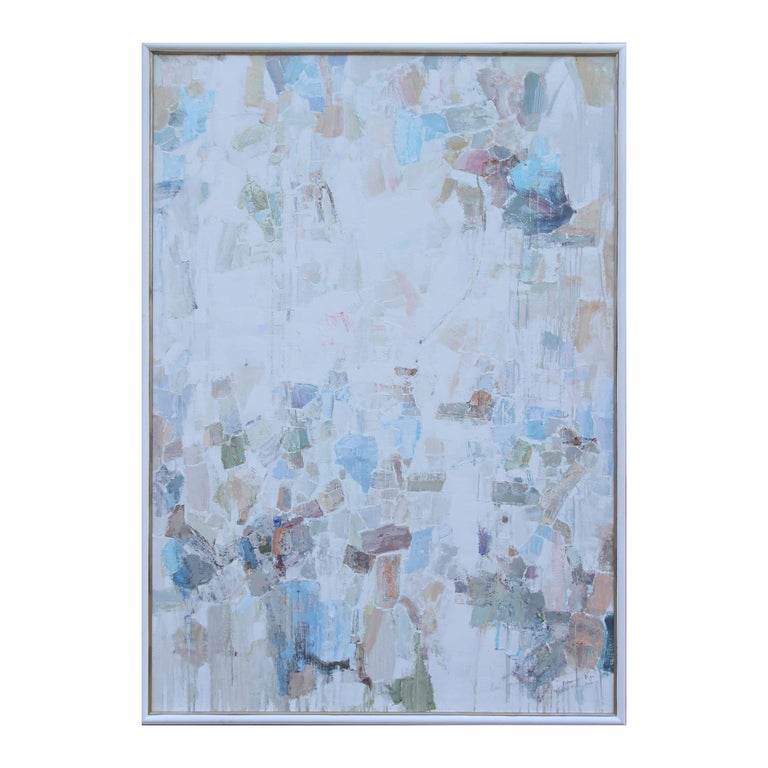 Peter Wu - “Joyous Prayer” Large Abstract Pastel Contemporary Colour ...