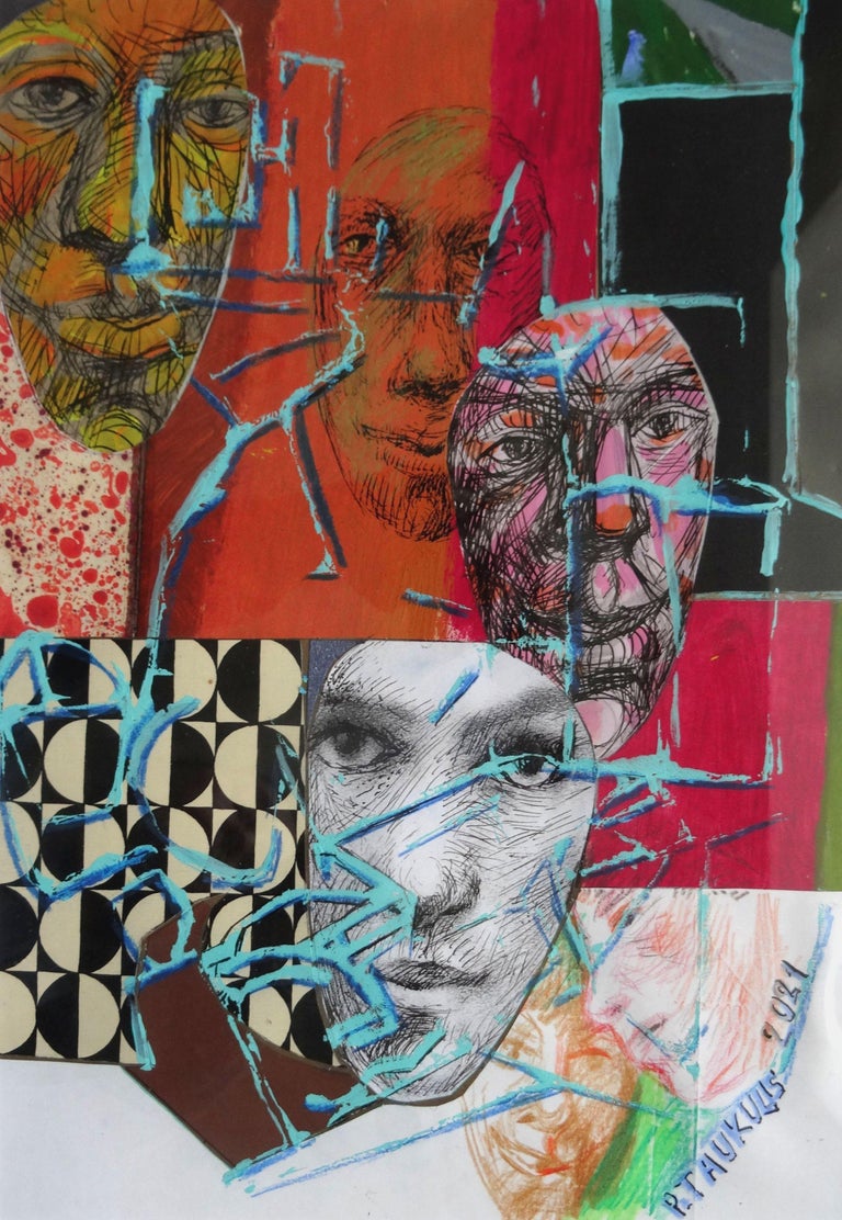 Peteris Taukulis - Confidence. 2020, Paper, mixed media, 28x19 cm For ...