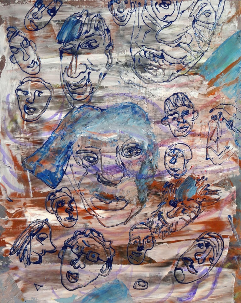 Peteris Taukulis - Gray composition. 2020. Canvas, mixed media, 50x40 ...