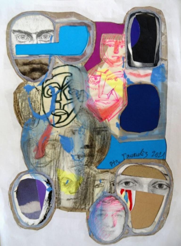 Peteris Taukulis - Untitled II, 2020. Paper, collage, 30x21 cm For Sale ...