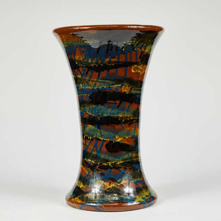 Peters and Reed Glazed Pottery Vase at 1stDibs