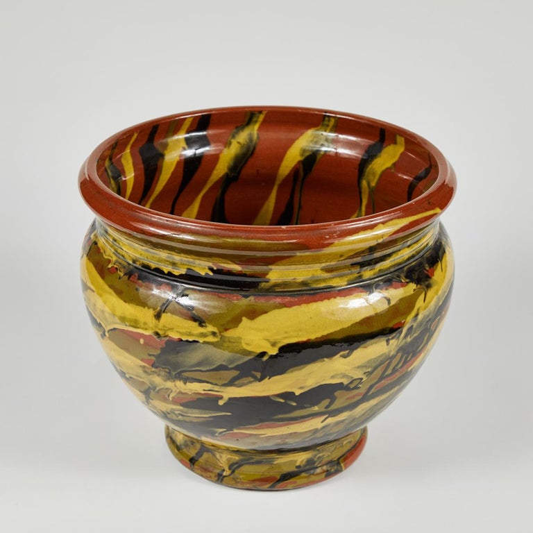 Peters and Reed Glazed Pottery Vase For Sale at 1stDibs