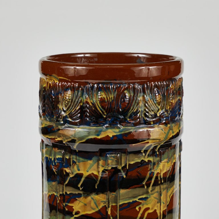 Peters and Reed Glazed Pottery Vase at 1stDibs