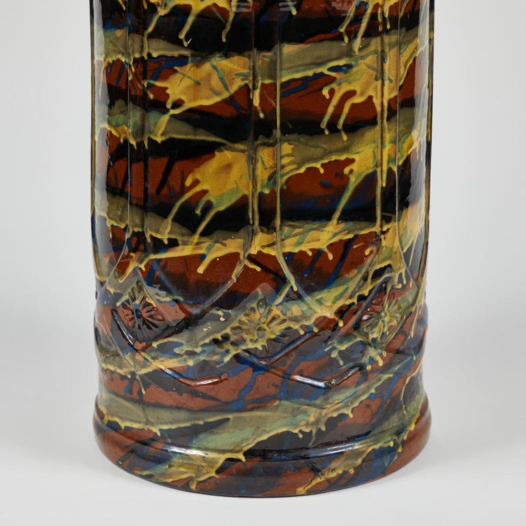 Peters and Reed Glazed Pottery Vase at 1stDibs