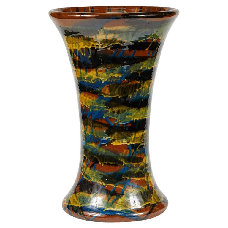 Peters and Reed Glazed Pottery Vase at 1stDibs