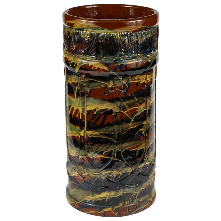 Peters and Reed Glazed Pottery Vase at 1stDibs