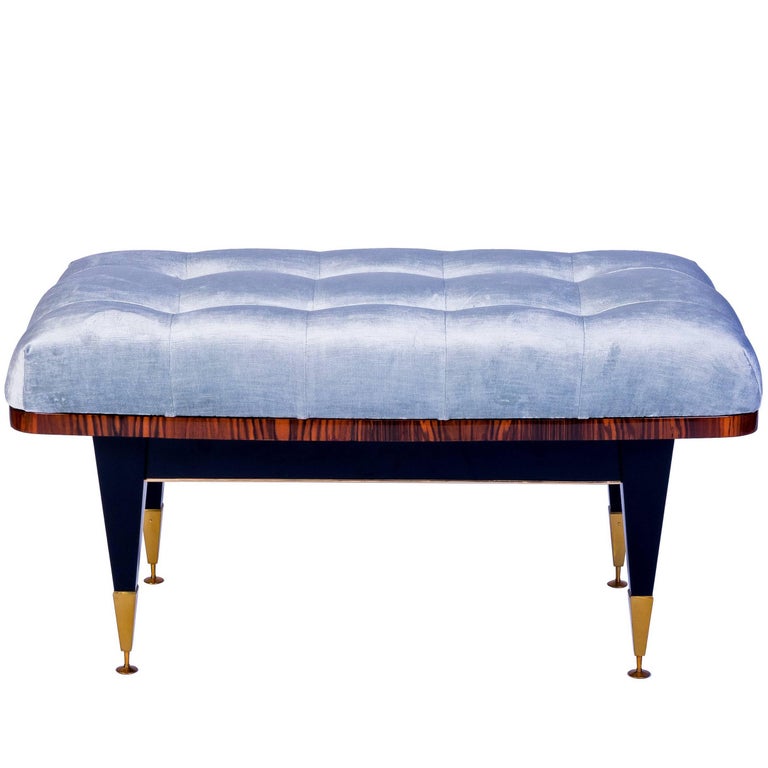 Petit French Art Deco Sitting Bench For Sale at 1stDibs