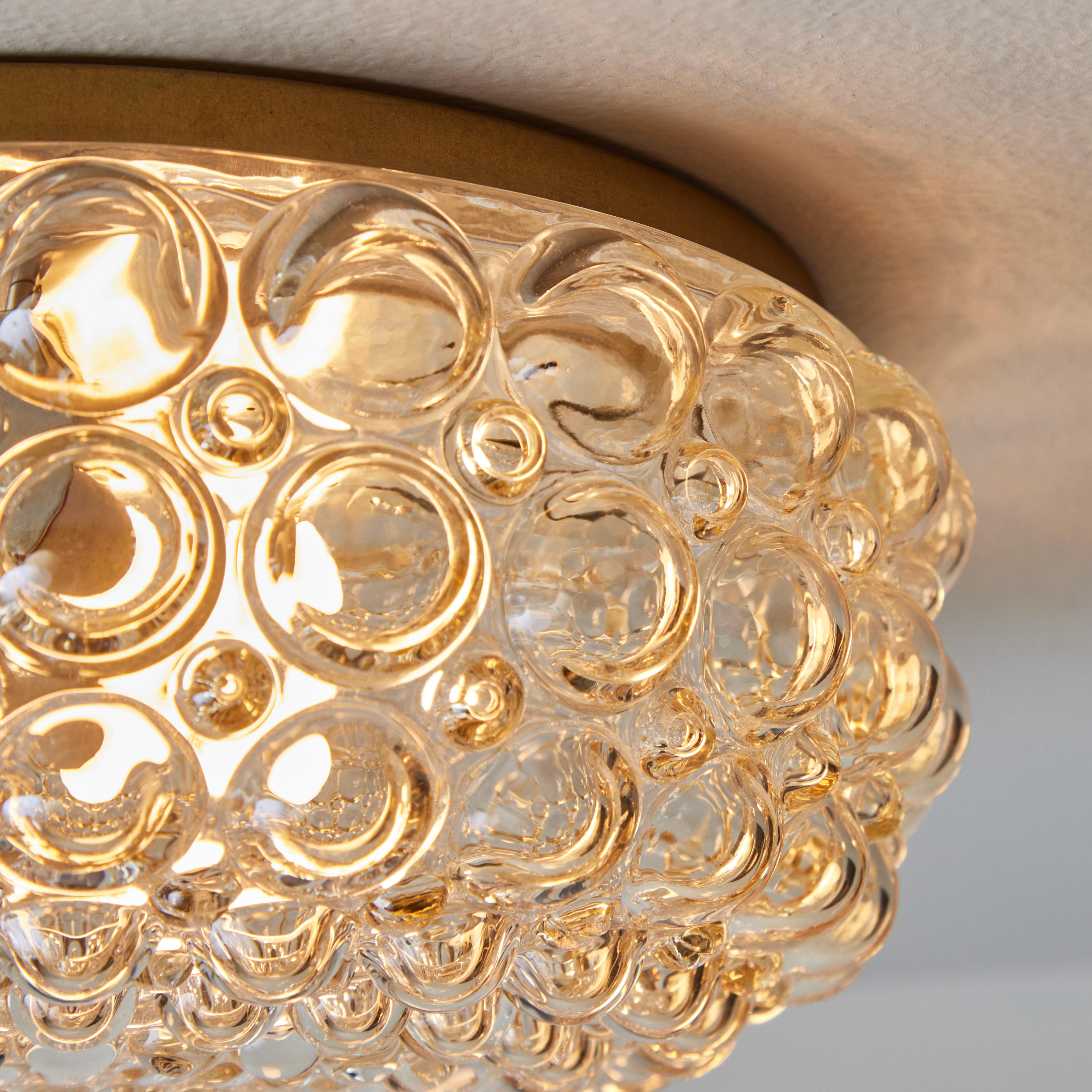 Petite 1960s Helena Tynell Bubble Glass Flush Mount for Limburg For ...