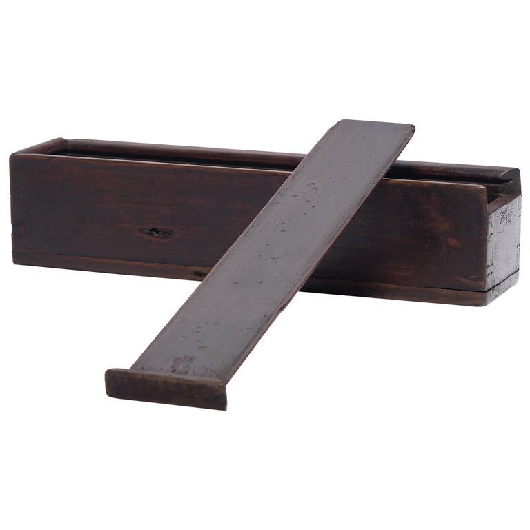 Petite Chinese Scroll Container, circa 1900 at 1stDibs