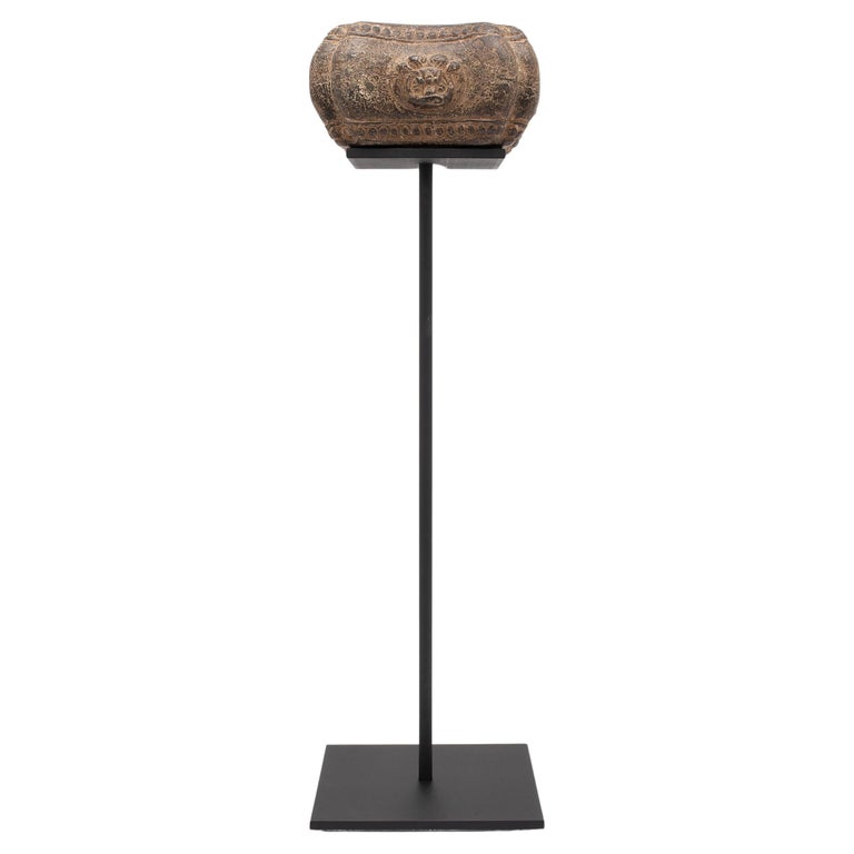 Petite Chinese Stone Drum Table at 1stDibs