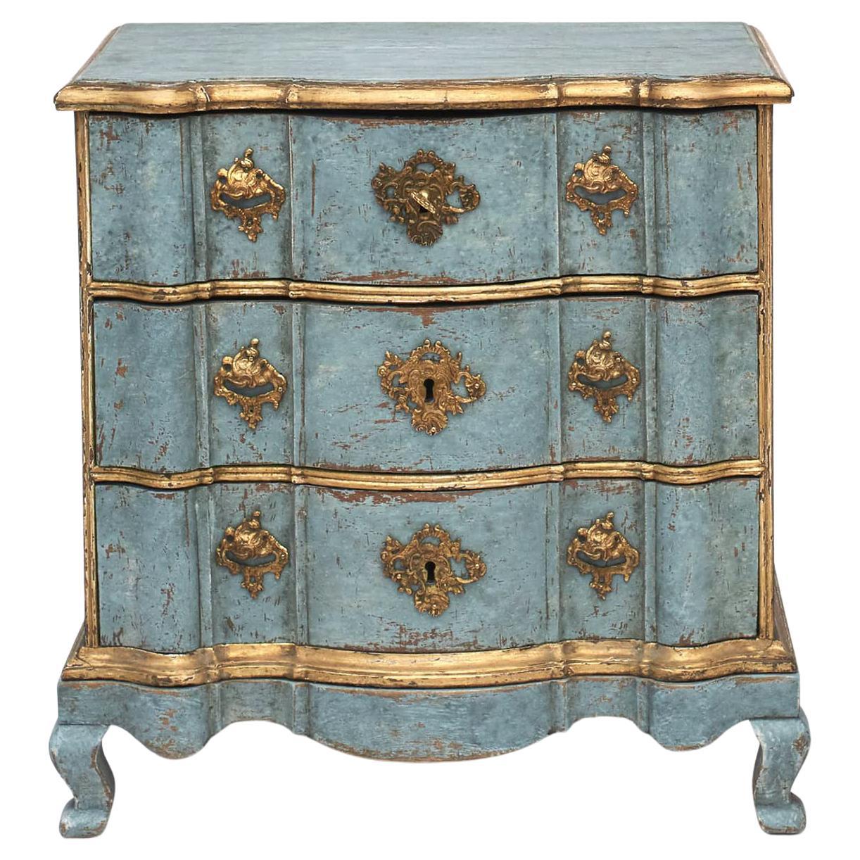 18th Century Swedish Rococo Stool in Pine and Original Black Paint ...